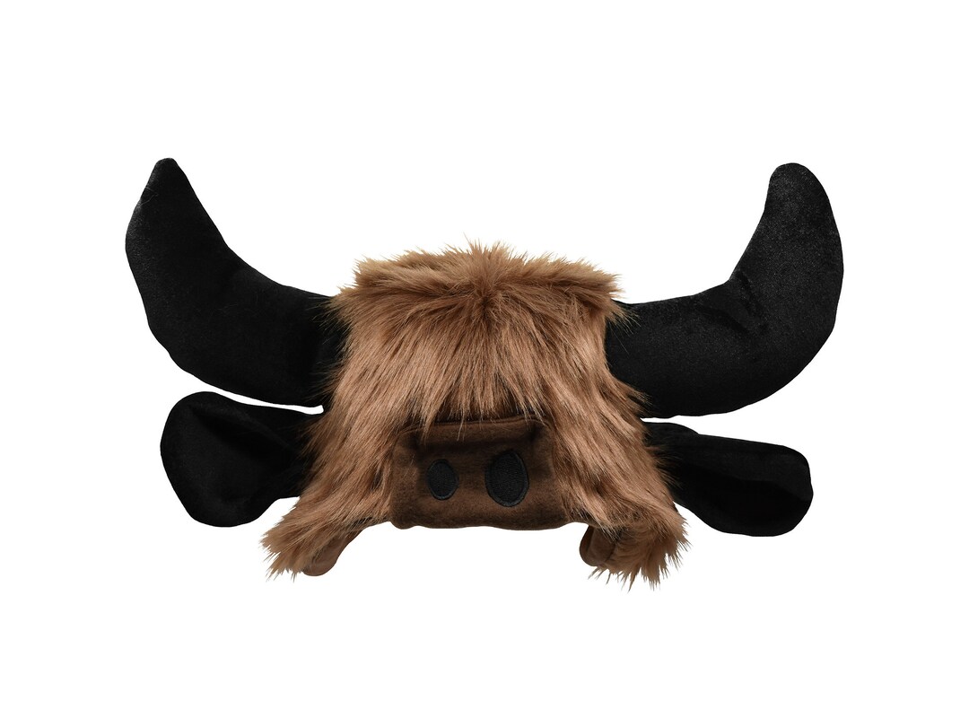 Adults Kids Furry Brown Bison Hat Fake Fur Buffalo Hats Soft Black ...