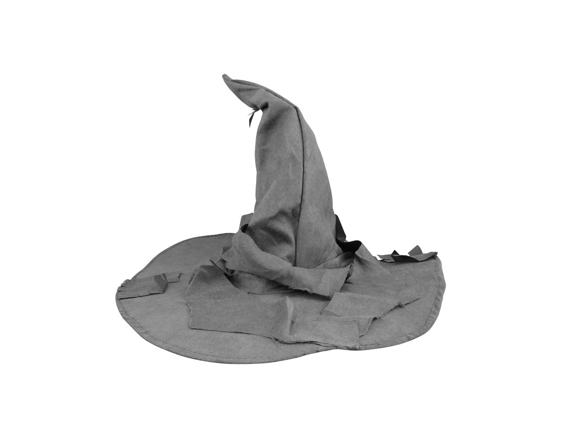 Unisex Adult Tattered Witch Wizard Scarecrow Hat Pointed - Etsy