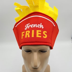 Adult French Fries Food Hat Silly Novelty French Fry Potato Hats Street ...