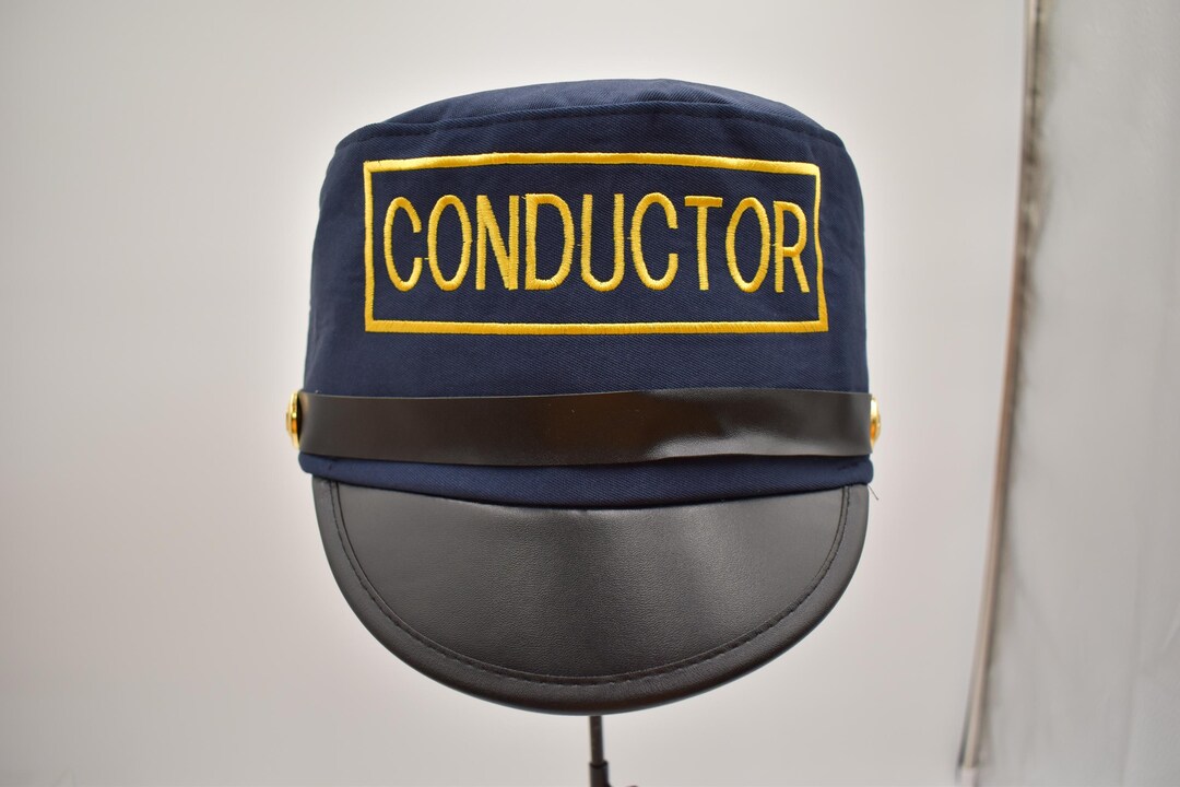 Mens Womens Child Kids Military Navy Blue Train Conductor Hat Victorian ...