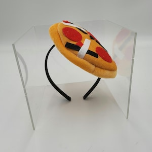 Adult Mini Pizza Hat on Headband Pepperoni Pie Food Vendor Cap Costume ...