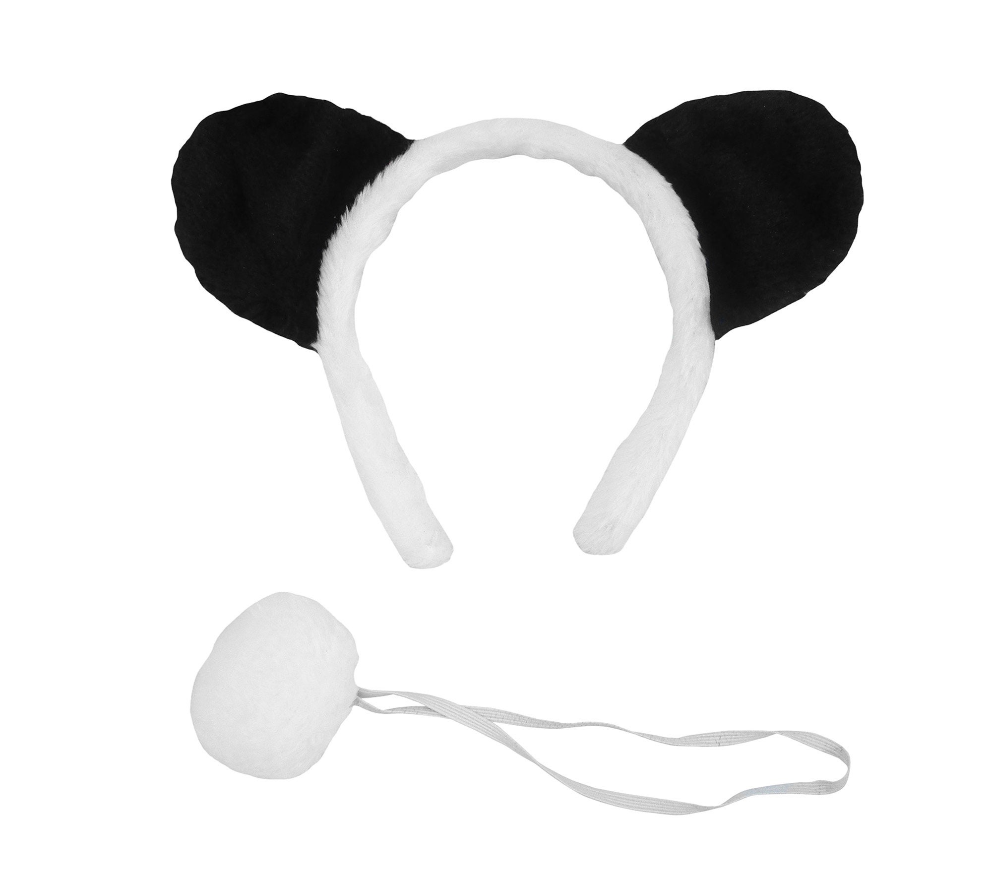 Cute Unisex Adult Child Plush Panda Bear Ears Headband Pom | Etsy