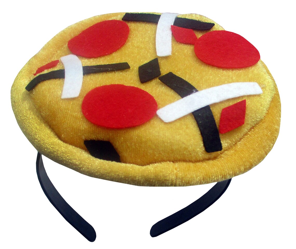 Adult Mini Pizza Hat on Headband Pepperoni Pie Food Vendor Cap | Etsy