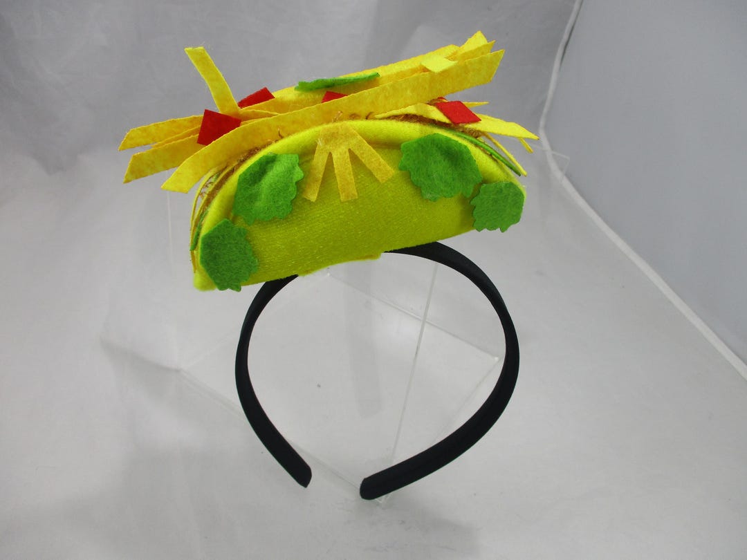 Mini Taco Hat Headband Lightweight Festive Food Headband Unisex Adult ...