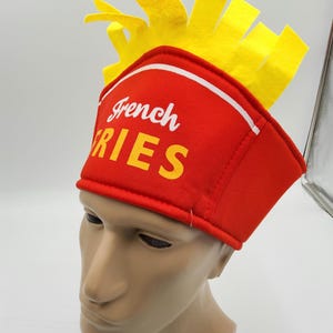 Adult French Fries Food Hat Silly Novelty French Fry Potato Hats Street ...