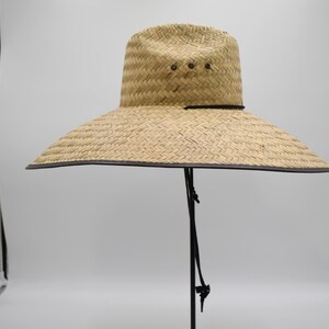 Handmade Huge Large Fit Hard Shell Double Weaved Straw Shade Gardening ...