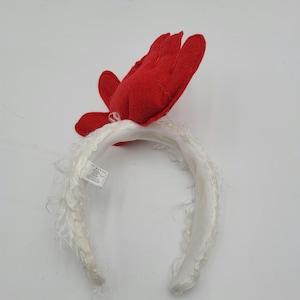 Adults Kids Funny White Rooster Chicken Costume Kit Headband Tail Beak ...