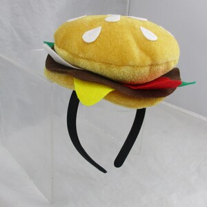 Unisex Adult Mini Cheeseburger Hamburger Headband Hat Food Vendor ...