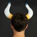 Adult Child Large Soft Steer Satyr Goat Bull Cow Animal Viking Horns ...