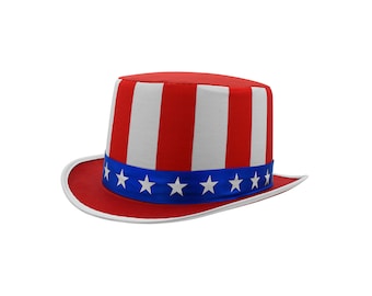 Uncle Sam Top Hat - Etsy
