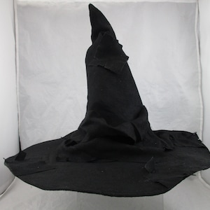 Unisex Adult Tattered Witch Wizard Scarecrow Hat Pointed Sorting ...