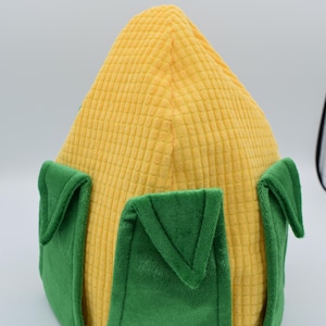 Adults Kids Corn Cob Hat Corn Stalk Cap Funny Food Truck Halloween ...
