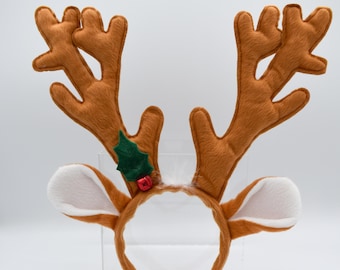 Reindeer Antler Christmas Headband - Holiday Headband - Etsy