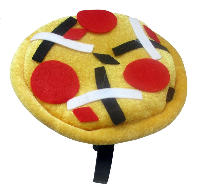 Adult Mini Pizza Hat on Headband Pepperoni Pie Food Vendor Cap | Etsy