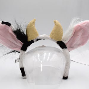 Adult Kid Cow Ears Headband Tail Instant Farm Animal Adult Costume ...