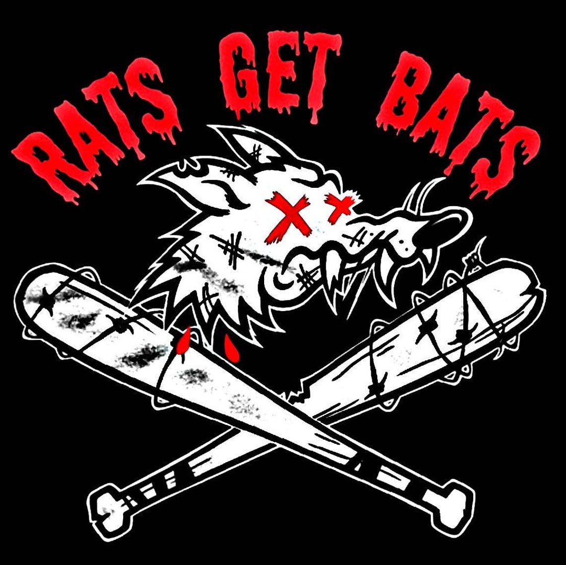 Rats get Bats decal sticker | Etsy