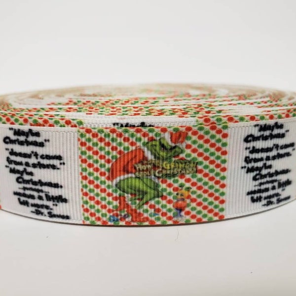 Grinch Ribbon - Etsy