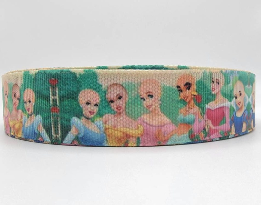 Disney Princesses Cancer Awareness Grosgrain Ribbon 1 - Etsy