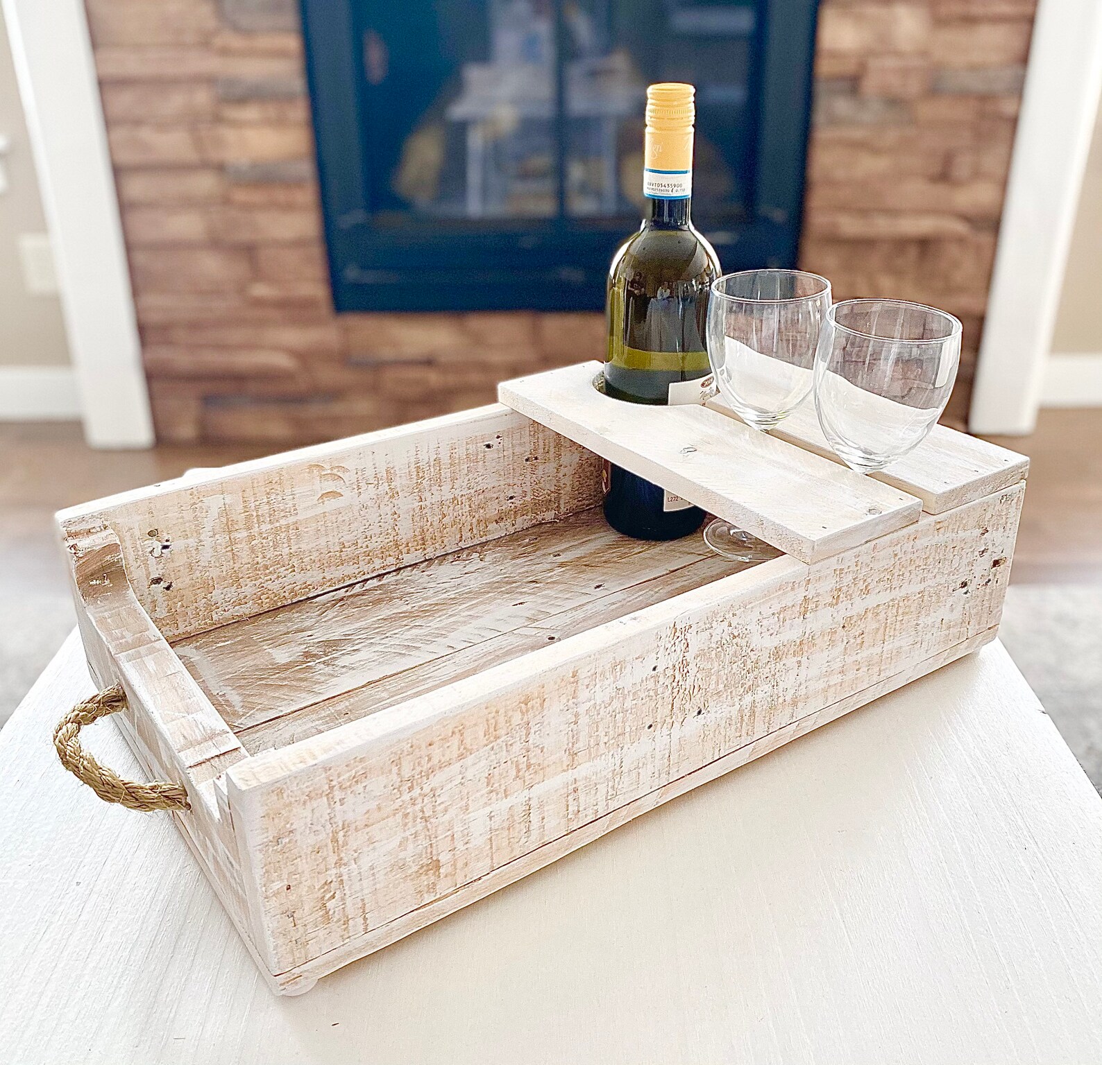 Pallet Wood Wine Tray - Etsy