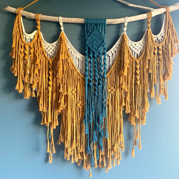 Colorful Macrame Wall Hanging - Etsy
