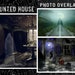 Haunted House, Halloween PNG Overlays. High Quality, Digital ...