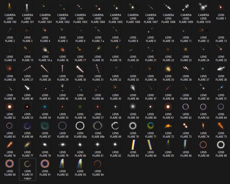 CAMERA LENS Flare & Rays. Photoshop Photo Overlays. High - Etsy