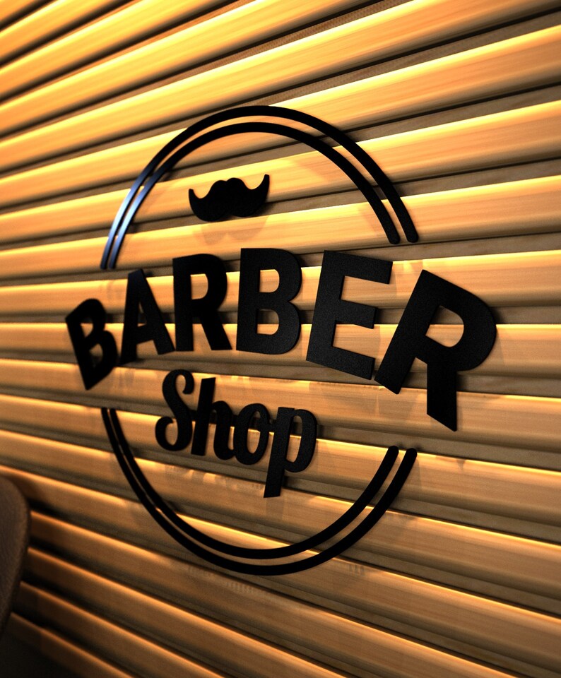 Custom sign Barber shop sign for wall decor Custom Business | Etsy