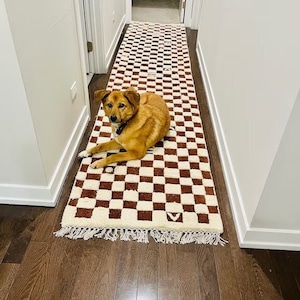 Checkered Runner Rug, Home Decor Area Rug Checkerboard, Chess, Check ...