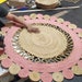 Jute Round Modern Circle Rug Natural With Baby Pink Jute - Etsy