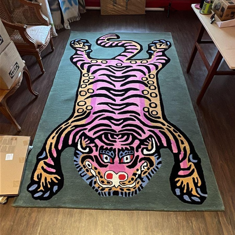 Tiger Rug - Etsy