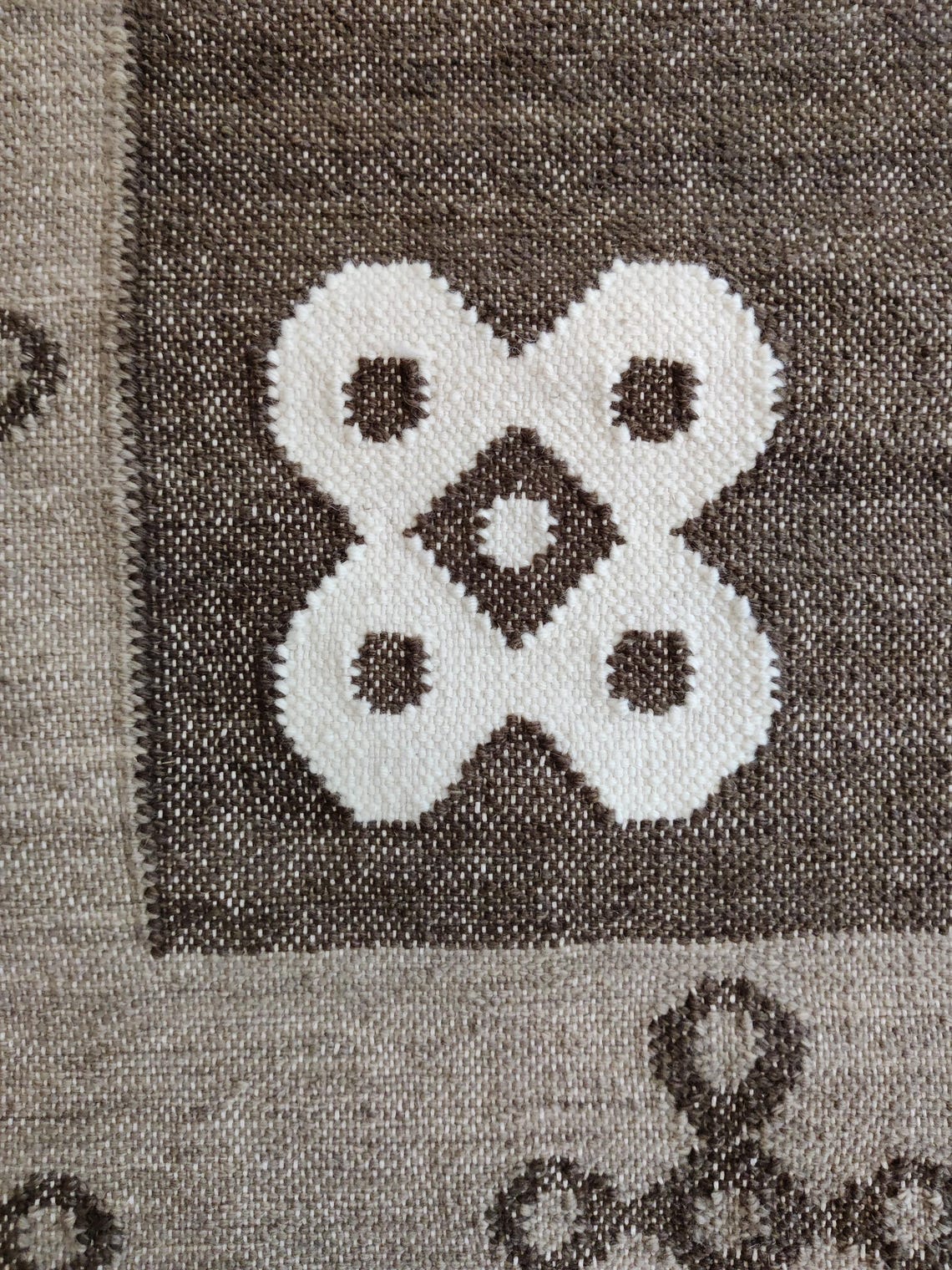 5X7 Hand Woven Flat Weave Rug, Custom Size Area Dhurrie, Home & Living ...