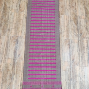 Hallway Stair Runner Rug, Pink Striped Runner Rug, Bohemian Runner Rug ...