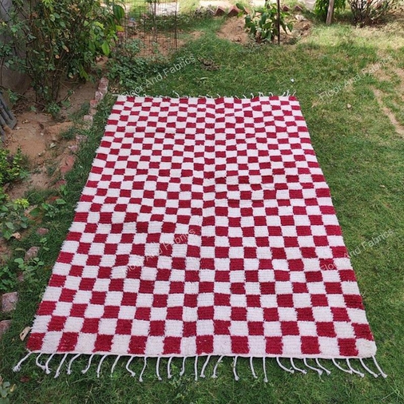 Moroccan Checkered Rug - Etsy