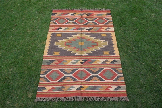 Kilim Area Rug Boho Rug Home Décor Rug Rugs for Living | Etsy