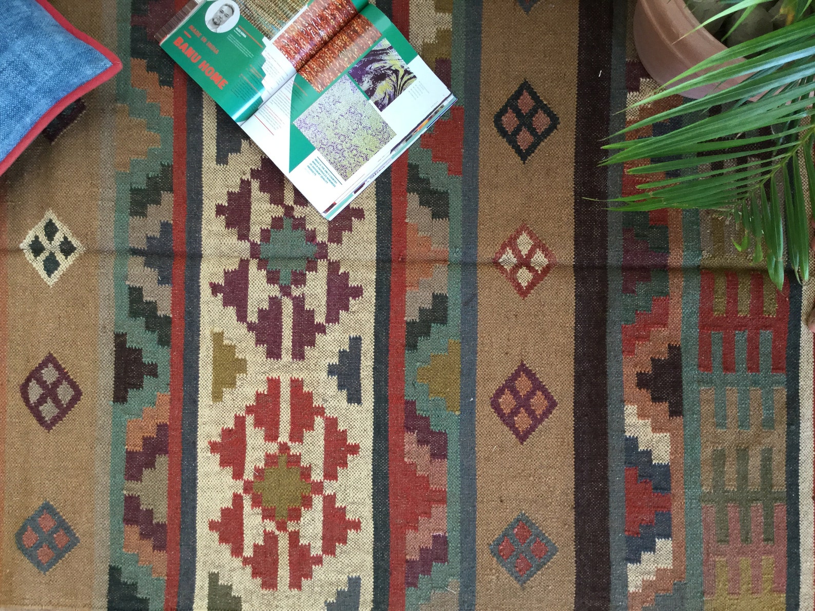 4X6 Handmade KILIM Rug Multicolorwool Jute Rug:kilim - Etsy