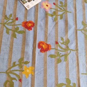 Handwoven Wool Dhurries, Handmade Floral Pattern Rug, Wool Flatweave ...