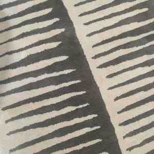 Black and White Modern Stair Runner Rug, Hand Tufed Wool Runner ...