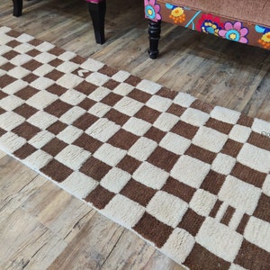 Checkered Runner Rug, Home Decor Area Rug Checkerboard, Chess, Check ...