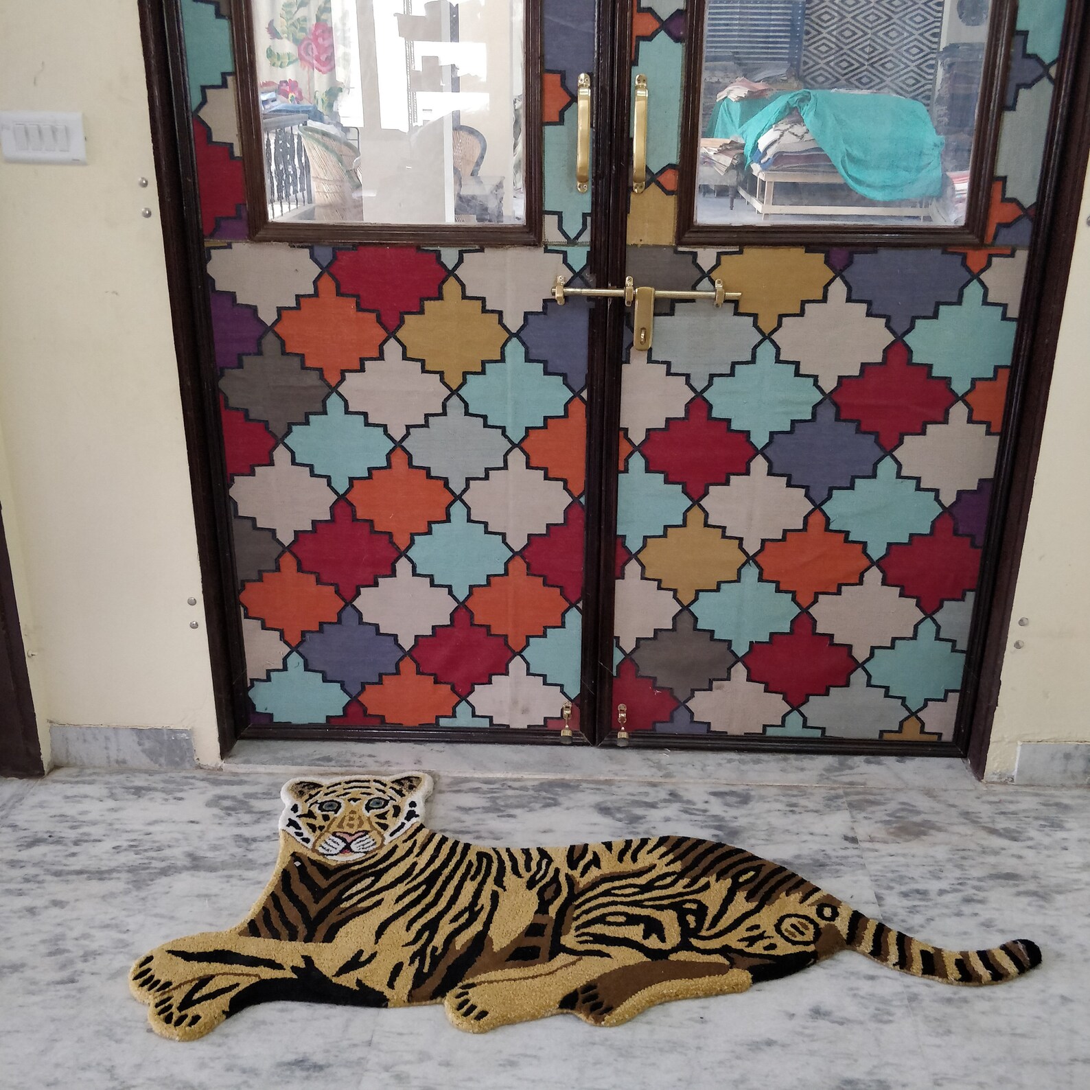 Tiger Doormat Tiger Carpet Tiger Shape Doormat | Etsy