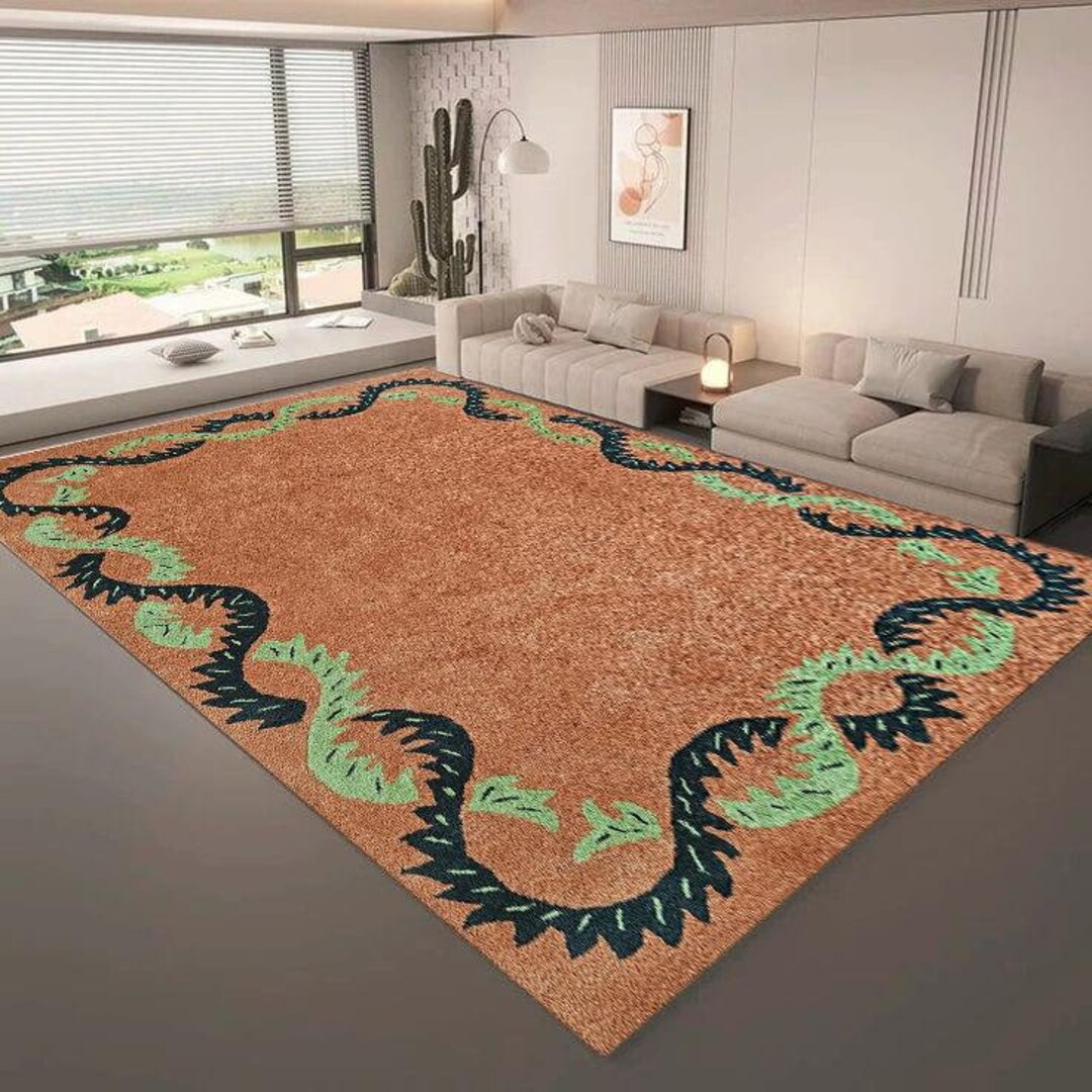 Hand Tufted Climbing Vine Rug, Handmade Wool Area Rug & Carpet for ...