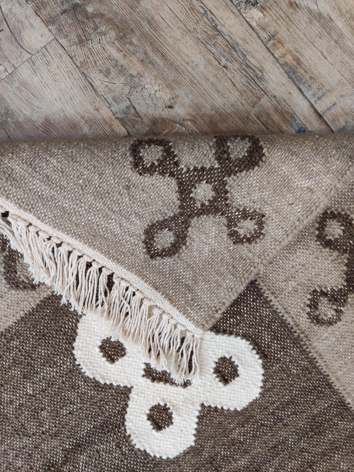 5X7 Hand Woven Flat Weave Rug, Custom Size Area Dhurrie, Home & Living ...