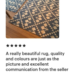 Cotton Wool Blue and White Handmade Rug, Handwoven Modern Flatweave ...