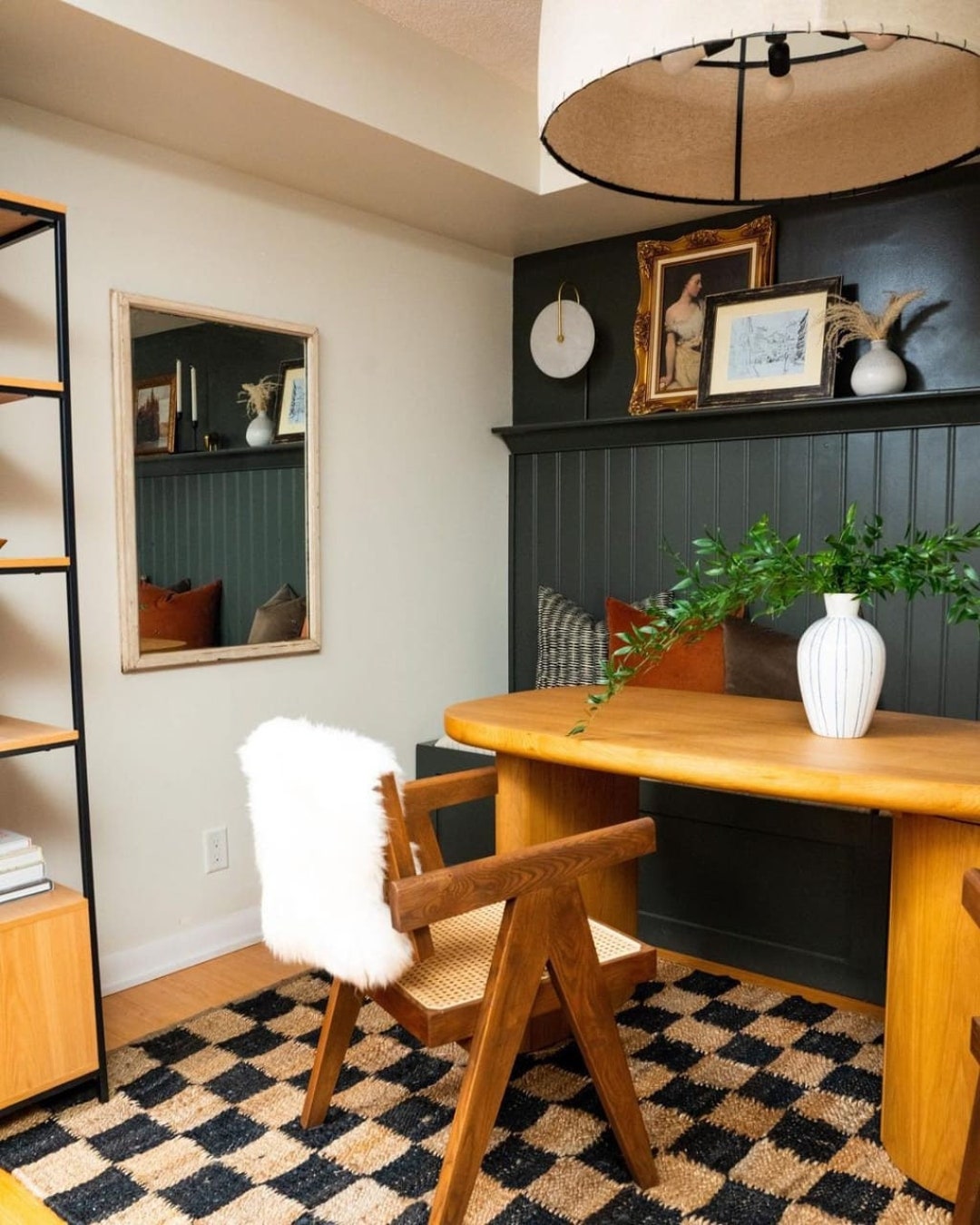 Jute Black Checkered Rug, Home Décor Area Rug, Jute Rug Runner, Hemp ...