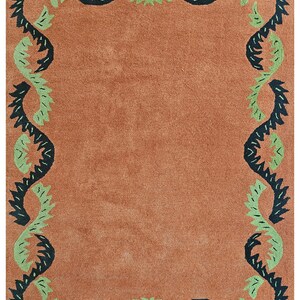 Hand Tufted Climbing Vine Rug, Handmade Wool Area Rug & Carpet for ...