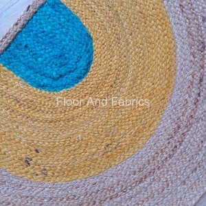 Braided Half Circle Colourful Doormat, Vintage Boho Mat, Eco Friendly ...