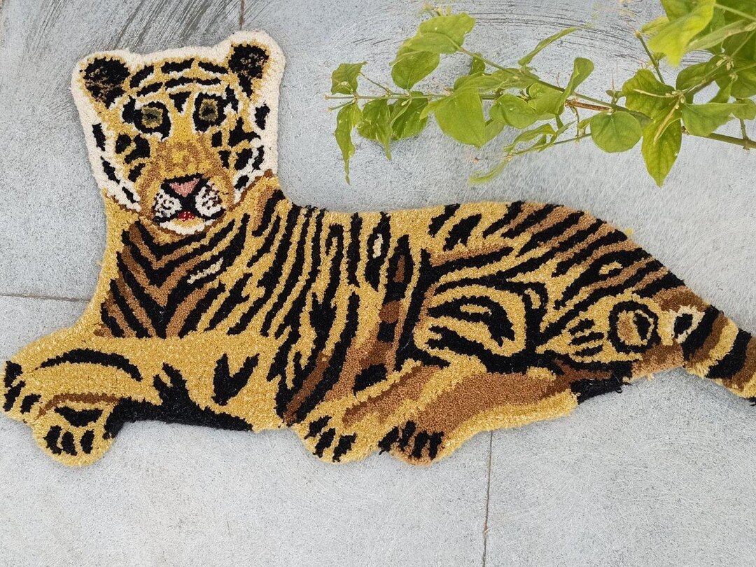 Tiger Doormat, Tiger Carpet, Tiger Shape Doormat - Etsy