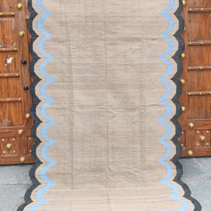 Handwoven Scallop Rug, Custom Rug, Bohemian Rug, Boho Rug, Home Decor ...