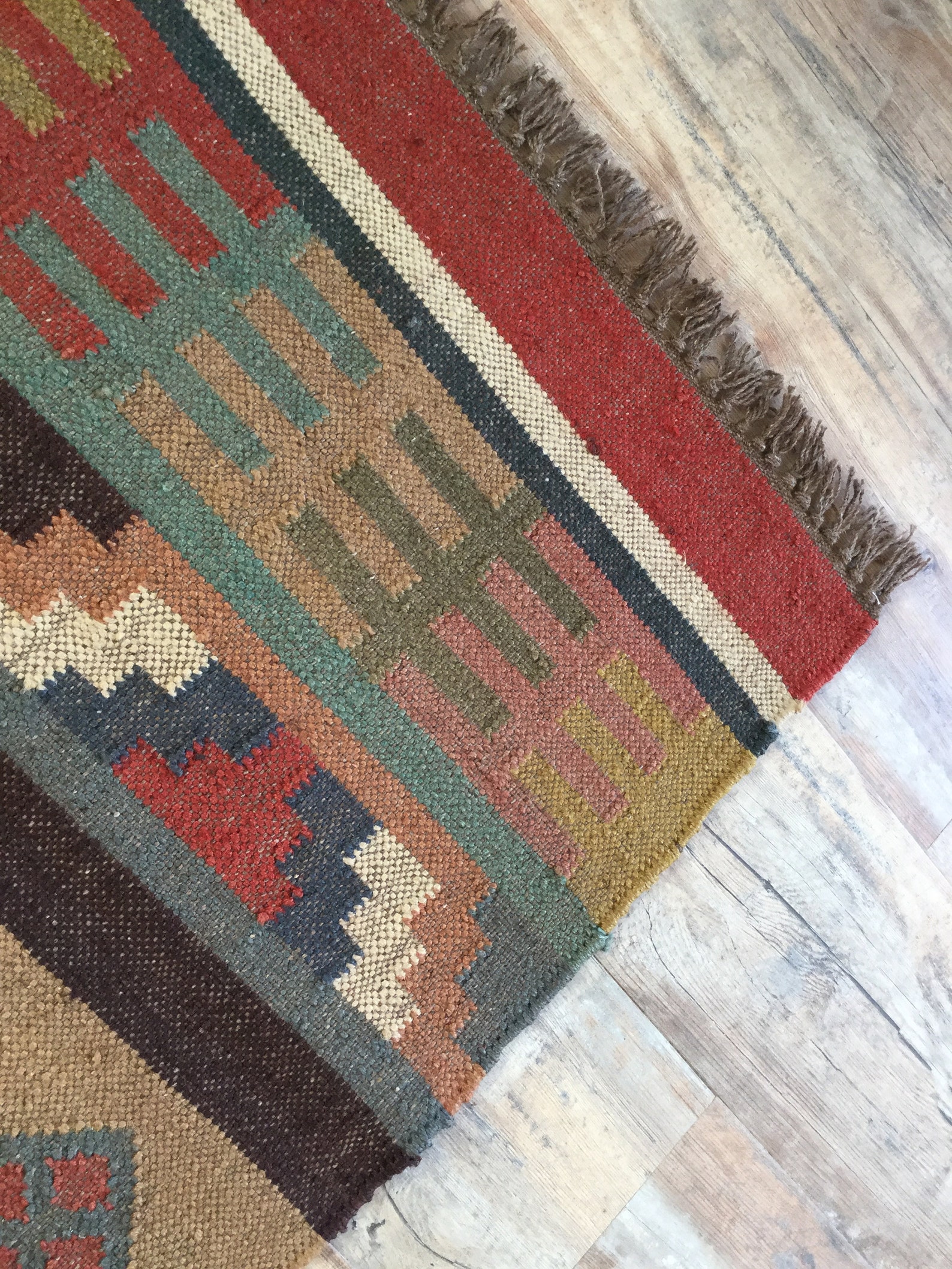 4X6 Handmade KILIM Rug Multicolorwool Jute Rug:kilim - Etsy