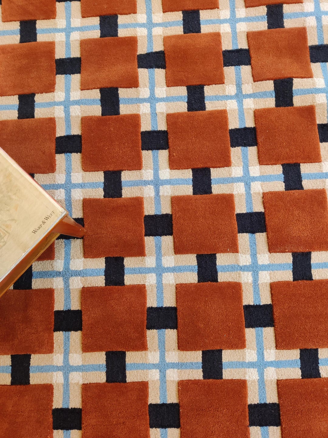 Geometric Hand Tufted Wool Carpet, Hand-tufted Custom Wool Area Rug ...