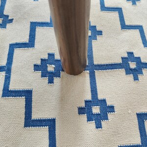 Custom Size Handwoven Handmade Flat Weave Cotton Rug, 10x14 Feet Cotton ...